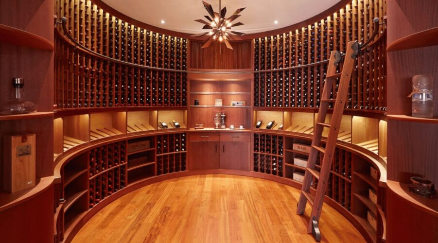 How Rolling Ladders Transform Wine Cellar Design