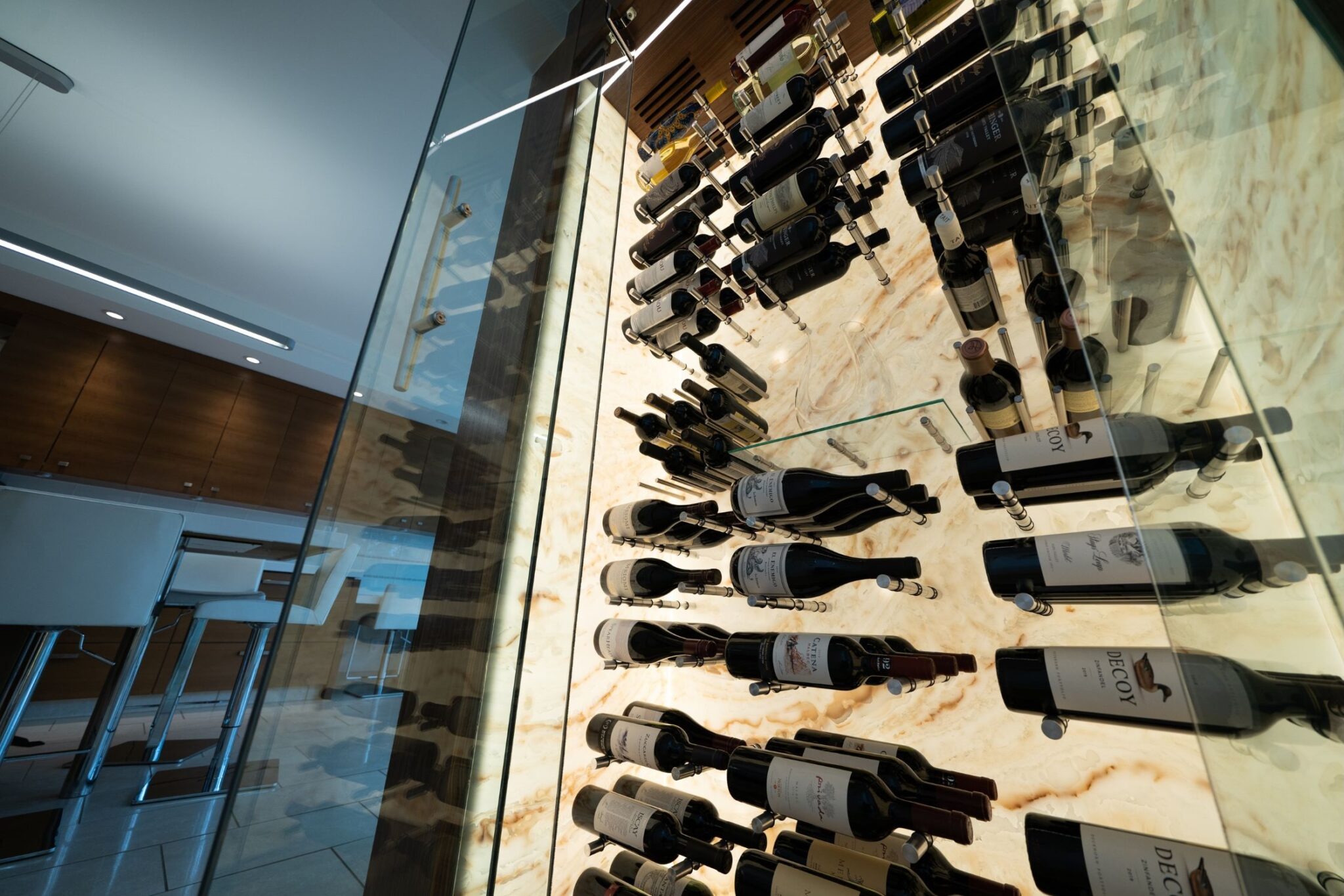 Designer Onyx Wine Display - Genuwine Cellars
