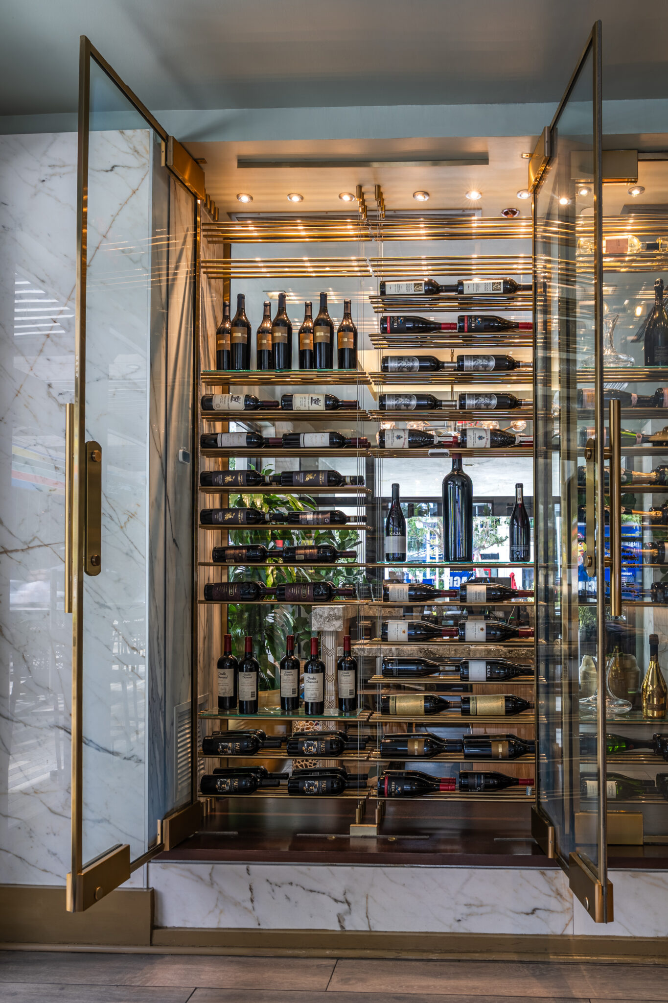 Luxury Dual-Sided Wine Display | Genuwine Cellars